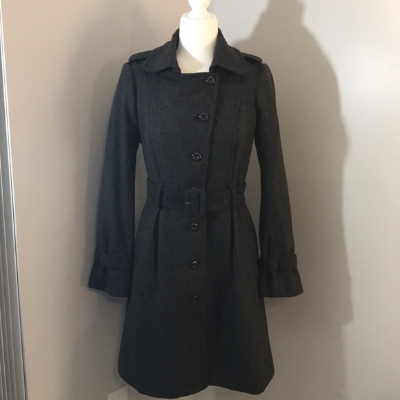 Rampage | Jackets & Coats | Rampage Gray Trench Coat W Belt | Poshmark